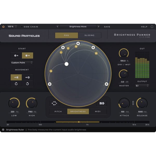 Sound Particles Brightness Panner – Pro Tools